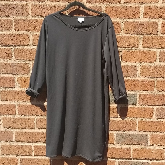 LuLaRoe | Dresses | Lularoe Solid Black Debbie Dress 2xl | Poshmark
